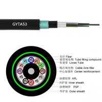 China GYTA53 Direct Buried Fiber Optic Cable 2-144 Core Double Armored for sale