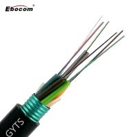 China GYTS Light Armored Fiber Optic Cable with Single Mode G652D 12 24 48 Core and PE Jacket for Outdoor Duct Installations for sale