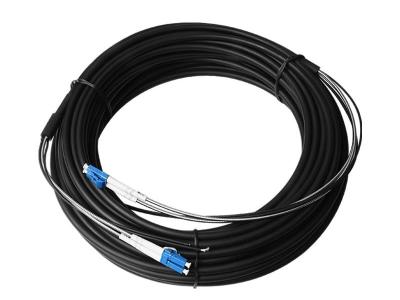 China Armored FTTA Remote Patch Cord 2-Core Fiber Optic Jumper with Spiral Tube Protection for sale