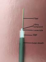 China GYFXTY 2-24core 1.0KN Black Outdoor Fiber Optic Cable Direct Burial Fiber Optic Cable with Phosphatized Steel Wire Central Strength Member Ensuring Long Term for sale