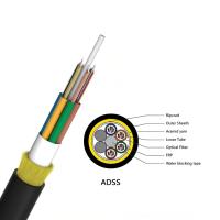 China 36 Core Single Jacket ADSS Fiber Optic Cable Multi Stranded Loose Tube100m Span for sale