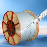 China OPGW Ground Wire Cable 96core  Core For Tower 220KV Line Construction for sale