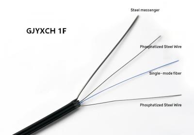China Indoor Outdoor FTTH Fiber Drop Cable Single Mode Optical Fiber Cable Designed for Long Distance Fiber Optic Transmission for sale