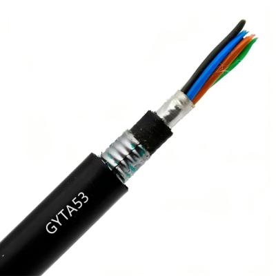 China Armored Direct Burial Fiber Optic Cable Providing Enhanced Protection and Durability for Underground Network Deployments for sale