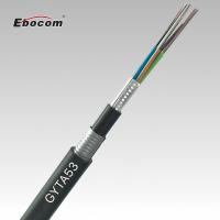 China GYTA53 48 Core Fiber Optic Cable - Double Armored Direct Burial G.652.D for sale