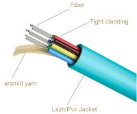 China Indoor Optical Fiber Cable Gjfjv  Tight Buffer 6Core SM MM G652D Networking Distribution for sale