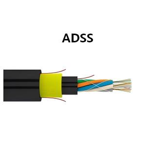 China 48 Core Double Jacket ADSS Fiber Optic Cable 200m Span Single Mode G652D for sale