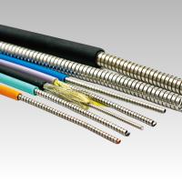 China Spiral Steel Tube Armored Fiber Optic Cable 1-12 Core Single Tube With Tight Buffered Fiber for sale