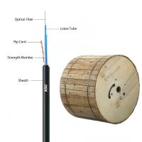 China 6 Core ASU Fiber Optic Cable 100m Span With FRP Self-Supporting) for sale