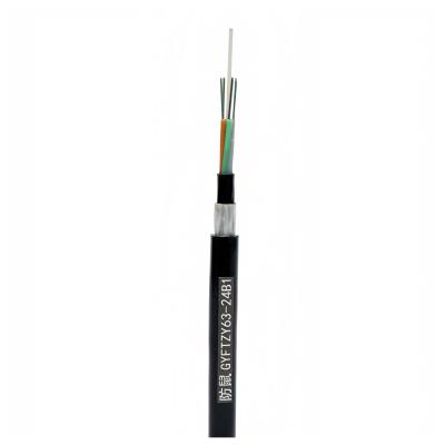 China GYFTY63 24 Core Fiber Optic Cable Anti-Rodent Double Jacket for sale