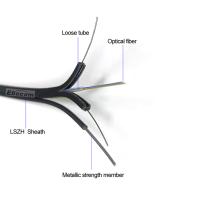 China Outdoor FTTH Drop Cable 2 Core with G.657A Bend Insensitive Fiber and UV-Resistant PE Sheath for Self-Supporting Aerial Installation for sale