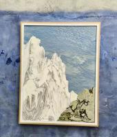 China Modern Luxury Stone Art Painting Natural Artistic Design For Interior Decoration for sale