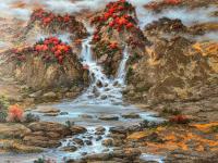 China Modern Luxury Stone Art Painting Natural Artistic Design For Interior Decoration for sale