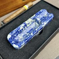 China Brazil Bolivian Blue Marble Cigar Ashtray Polished Surface Finished With Elegant Design for sale