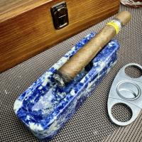 China Brazil Bolivian Blue Marble Cigar Ashtray Polished Surface Finished With Elegant Design for sale