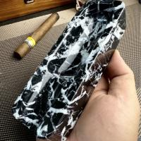 China France Marble Luxury Ashtray Napoleon Black High Durability For Smoking for sale