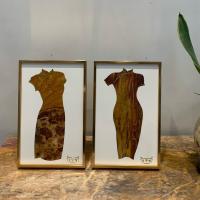 China Exquisite Marble Qipao Art | Handcrafted Natural Stone Vintage Chinese Décor Sculpture for sale