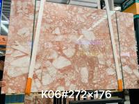 China Natural Personalized Italian Bvlgari Pink Marble Slab Pink Marble Flooring for sale