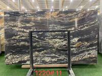 China Brazil Platinum Gold Marble Luxury Stone Book-match Background Feature Wall Luxurious Flooring Stone for sale