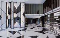 China Brazil Panda White Marble Luxury Stone Book-match Background Feature Wall Luxurious Flooring Stone for sale