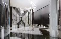 China Brazil Panda White Marble Luxury Stone Book-match Background Feature Wall Luxurious Flooring Stone for sale