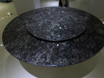 China Handcrafted Brazil Natural Marble Table Platinum Diamond Luxury Modern Dining Table for sale