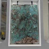 China Brazil Amazon Green Marble Luxury Stone Book-match Background Feature Wall Luxurious Flooring Stone for sale