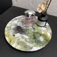 China High Performance Round Marble Plate Wear Resistant Stone Cold Emerald Jade Ice Green Marble for sale