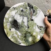China High Performance Round Marble Plate Wear Resistant Stone Cold Emerald Jade Ice Green Marble for sale