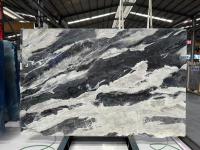 China Brazil Black Gray and White Marble Natural Luxury Stone for Feature Walls and Luxury Flooring Applications for sale