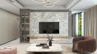 China Brazilian Abrasion Resistant Polished Marble Sheet For Kitchen White Rock Marble Slab for sale