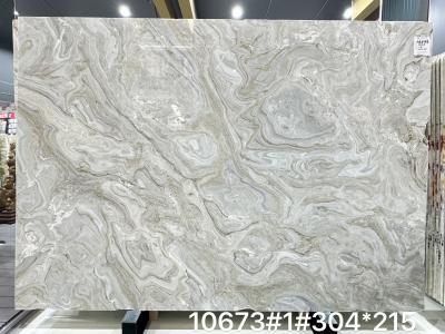 China Brazilian Abrasion Resistant Polished Marble Sheet For Kitchen White Rock Marble Slab for sale