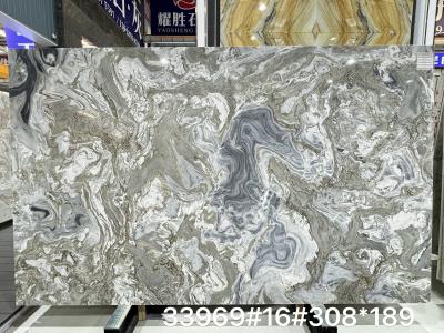 China Brazilian Square Marble Slab Durable Natural Stone Indoor For Premium Feature Walls for sale