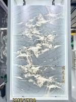 China Italy Alpine White Marble Luxury Stone Book-match Background Feature Wall Luxurious Flooring Stone for sale