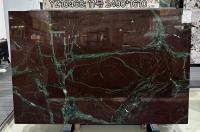 China Brazil Red Marble Top Slab Waterproof Versatile With Customized Thickness for sale