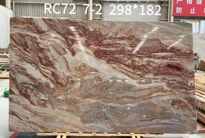 China Italy Monica Red Marble Natural Luxury Stone for Feature Walls and Luxury Flooring Applications for sale