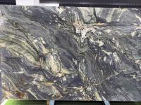 China Brazilian Blue Silk Marble Luxury Stone Book-match Background Feature Wall Luxurious Flooring Stone for sale