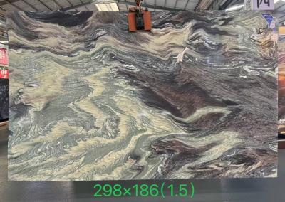 China Italy Purple Portoro Marble Luxury Stone Book-match Background Feature Wall Luxurious Flooring Stone for sale