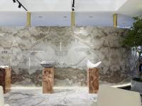 China Albania Camouflage White and Brown Marble Natural Luxury Stone for Feature Walls and Luxury Flooring Applications for sale
