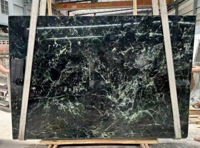 China Durable Italian Marble Stone Luxury Italian Marble Cat'S Eye Starry Sky Green Marble for sale