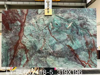 China Brazilian Green Marble Slab Polished Marble Stone High Performance Commercial for sale