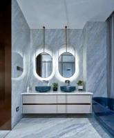 China Brazilian Azul Calcite Marble Water Resistant Customized For Interior Decoration for sale