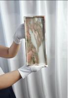 China Italy Bvlgari Pink Marble Tray Handcrafted Polished Flat Marble Tray for sale