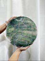 China Luxury Marble Dessert Plates Fluorite Tray Decorative With Polished Surface for sale