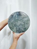 China Luxury Marble Dessert Plates Fluorite Tray Decorative With Polished Surface for sale