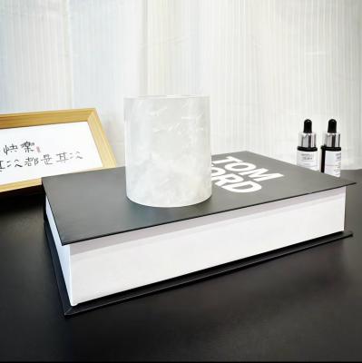 China Natural Marble Candle Holders Handcrafted Luxury Decoration For Home Hotel Boutique Spaces for sale