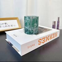 China Natural Marble Candle Holders Handcrafted Luxury Decoration For Home Hotel Boutique Spaces for sale