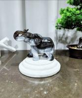 China Exquisite Agate Marble Animal Sculpture Figurines - Handcrafted Decorative Home Decor | Premium Marble Artwork for Interior Design for sale
