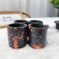 China Plum Blossom Jade Marble Drinking Cups Marble Espresso Cups Durable With Polished Surface for sale