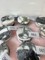 China Cold Emerald Jade Marble Coasters | Handcrafted Natural Stone Drink Pads | Luxury Home & Office Décor for sale